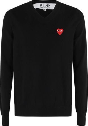 Comme Des Gar&ccedil;ons Homme, Pulls, Noir, Taille: L Pull Rouge Coeur
