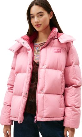 Tommy Jeans Damen Tjw Alaska Grid Down Jacket Ext Dw0dw21623 Pufferjacke, Pink (Mystic Pink), M EU