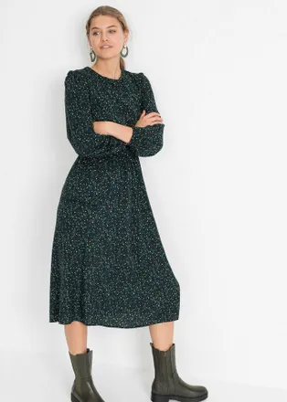 Bonprix Midikleid f&uuml;r die Herbstsaison, aus Viskose, Oversize-Passform
