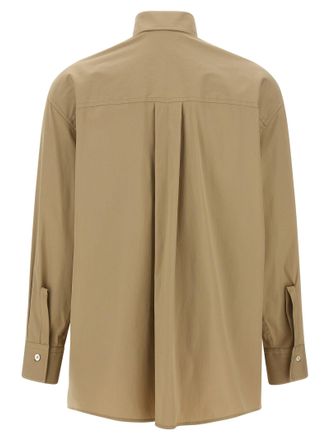 Ferragamo Womens Beige Cotton Blouse