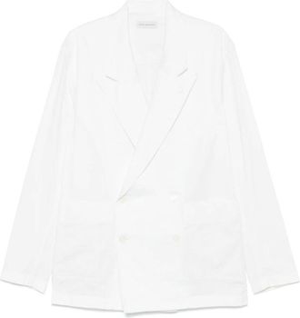 Dries Van Noten Homme, Vestes, Blanc, Taille: XL Caplans Bis Shirt