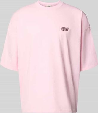 American Vintage Oversized T-Shirt mit Label-Print Modell GIXY