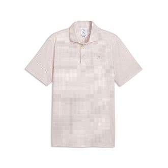 Puma Polo &agrave; motif g&eacute;om&eacute;trique MATTR PUMA x ARNOLD PALMER Homme, Accessoires, Blanc, XXL
