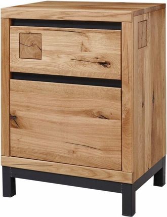 Massivmoebel24 Kommode Wildeiche 56x40x74 natur geölt villanders 132