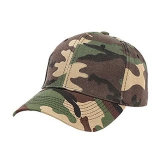 Generic Casquettes de camouflage pour hommes, femmes, pour lext&eacute;rieur, casquettes, visi&egrave;res horizontales, pour casquettes de baseball, vert militaire, Taille 