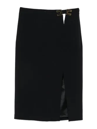 Elisabetta Franchi Jupe Midi - Noir