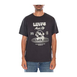 Levi's Homme, Tops, Noir, Taille: XL Tee SS Coupe Relax&eacute;e Mod&egrave;les Rouleaux
