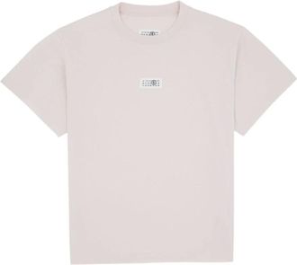 Maison Margiela Homme, Tops, Rose, Taille: XL Numeric Cotton T-Shirt
