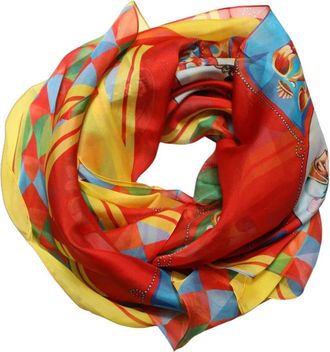 Dolce & Gabbana Bedruckter Seidenschal - - Accessories - Damen - Mehrfarbig - ONE SIZE