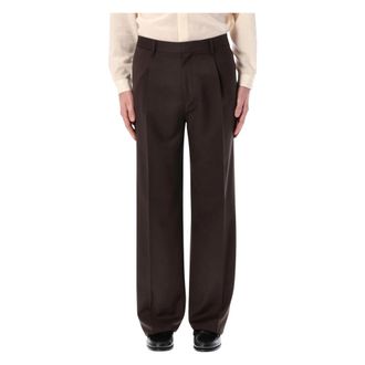 Lardini Plissierte- weite Hose - - Trousers - Herren - Braun - M