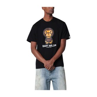 A Bathing Ape A Bathing Ape, Homme, Tops, Noir, Taille: M Baby Milo Tee