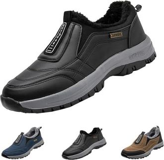 Generic Bottes de neige dhiver pour homme - Mocassins décontractés et chauds - Avec soutien de la voûte plantaire - Confortables - Pour la randonnée et la mar