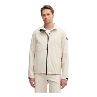 Guess Logo-Patch Rei&szlig;verschluss-Windbreaker - - Jackets - Herren - Beige - L