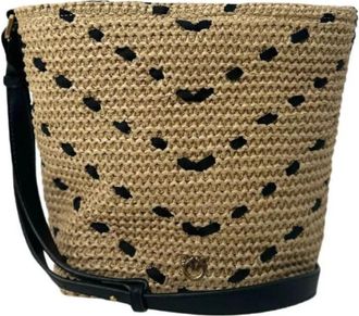 Pinko Pinko, Femme, Sacs, Beige, Taille: ONE Size Bucket Mini