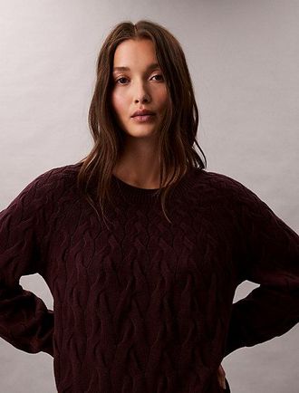 Calvin Klein Sweat relaxed torsadé en coton