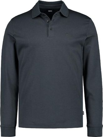 HUGO BOSS Herren Polo-Shirt gr&uuml;n Baumwoll-Jersey