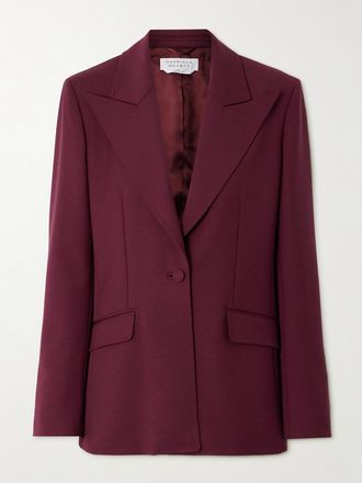 Gabriela Hearst Leiva Blazer Aus Wolle - Burgunder