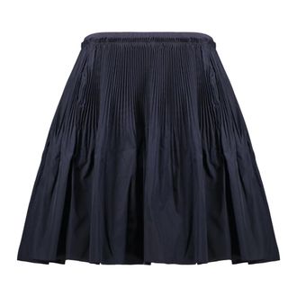 Red Valentino Femme, Jupes, Bleu, Taille: 36 FR Jupe en taffetas pliss&eacute;