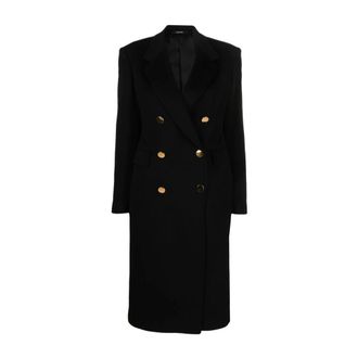 Tagliatore Femme, Manteaux, Noir, Taille: 44 FR Manteau Meryl Croisé