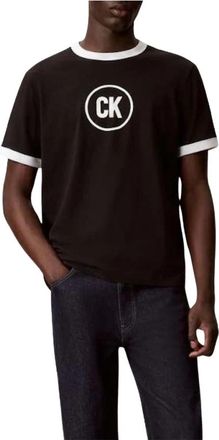 Calvin Klein Jeans 20S March Graphic Season - - Tops - Herren - Schwarzk - L