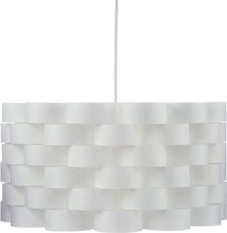 Atmosphera Suspension lumineuse blanche Moki de 42 cm de diam&egrave;tre - Atmosphera cr&eacute;ateur dint&eacute;rieur