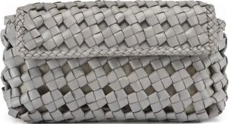 Officine Creative sac porté épaule Class en cuir tressé - Gris