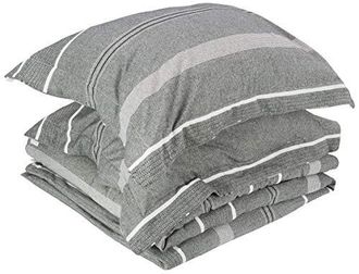 Yellow Tabor Bettbezug, 100% Perkal-Baumwolle, grau, 200 x 220 cm, 1,0 Stück