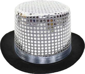 Generic Chapeau &agrave; paillettes pour homme et femme - Multicolore - Paillettes - Chapeau amusant - Chapeau de danse brillant - Accessoire de d&eacute;coration pour bal 