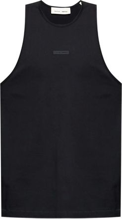 Fear of God logo-plaque tank top - Noir