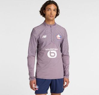 New Balance LOSC Lille Homme New Balance Midlayer en Mauve, Polyester, Taille 2XL