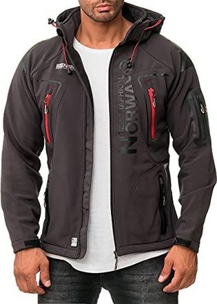Geographical Norway pour Homme Veste Techno-bans Gris Foncé L