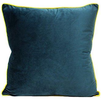 Riva Paoletti Meridian 55X55 C/C Cylon, Polyester, Teal Blau/Gelb Zylon, 55x55cm