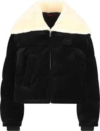 Gucci logo-embroidery jacket - Schwarz