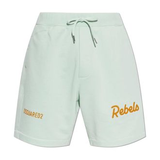 Dsquared2 Homme, Shorts, Vert, Taille: XL Short avec logo brod&eacute;