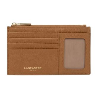 Lancaster Femme, Accessoires, Brun, Taille: ONE Size Porte-cartes Zipp&eacute; Dune 129-32