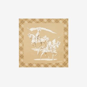 Burberry Foulard en soie Archive Knight