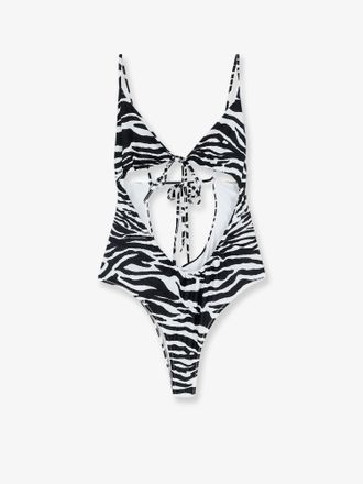 The Attico One-piece swimsuit with zebra print - THE ATTICO - gender_Woman