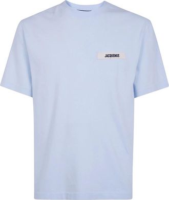 Jacquemus Homme, Tops, Bleu, Taille: XL Le T-Shirt Gros Grain