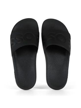 BOSS Homme Aryeh_Slid_npvlg Sandales coulissantes, Noir, 44 EU