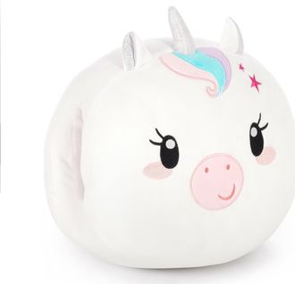 Legami Super weiches Handw&auml;rmer, Einhorn-Pl&uuml;schtier weich flauschig, Pl&uuml;schkissen f&uuml;r Kinder Erwachsene, Geschenkidee, geeignet f&uuml;r kalte H&auml;nde, Ma&szlig;e 31 x 33