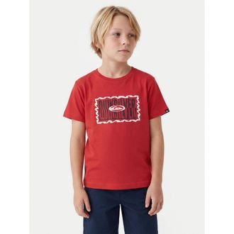 Quiksilver T-Shirt Ev Gotam Foam EQKZT03568 Rot Regular Fit