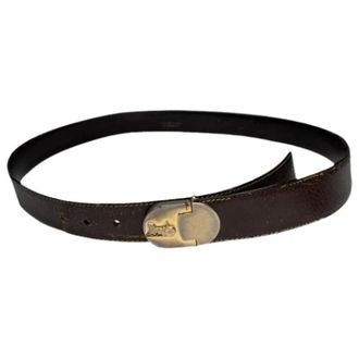 Celine Ceinture Triomphe Pre-owned - Femme - Pre-owned - Brun - Taille: ONE Size