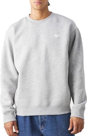 New Balance Sport Essentials French Terry Crew Pull-Over, Athletic Grey, M Homme