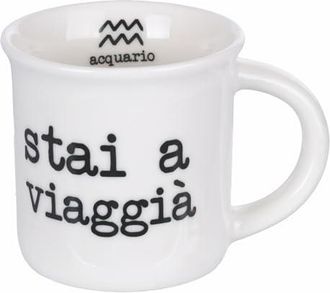 Villa D'Este Home Tivoli Kaffeebecher 90 ml Porzellan Aquarium S.P.Q.eRe Sternzeichen