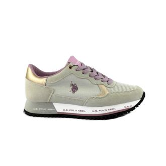 U.S.Polo Association Beige/Lila Sneakers - - Shoes - Damen - Mehrfarbig - 40 EU
