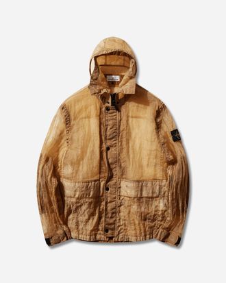 Stone Island Men s Faded Camo Monofilament-OVD Jacket Tangerine