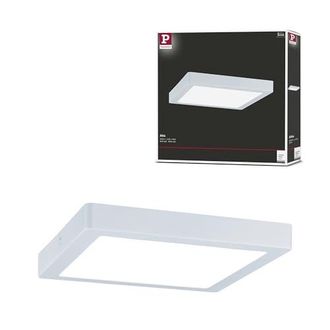 Paulmann 71022 panneau LED Abia 300x300 mm carré blanc lumière du jour Blanc Panneau lumineux synthétique Panneau de plafond 4000 K