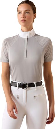 Ariat Womens Aptos Vent 2.0 Show Shirt in Show Grey, Size 2X-Small, by Ariat