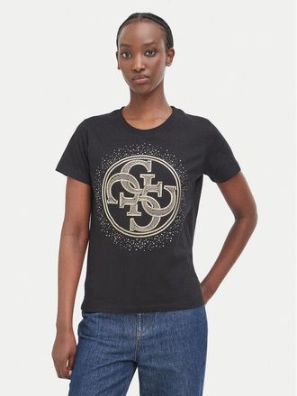 Guess T-Shirt W6BI30 K6051 Schwarz Regular Fit