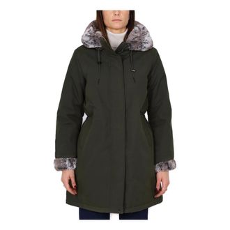 Canadian Femme, Manteaux, Vert, Taille: 38 FR Parka &agrave; Capuche